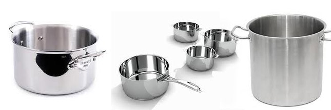 Je choisis des casseroles en inox