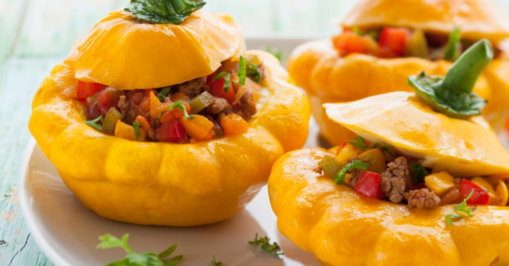 Pâtissons farcis aux légumes, une recette végétarienne